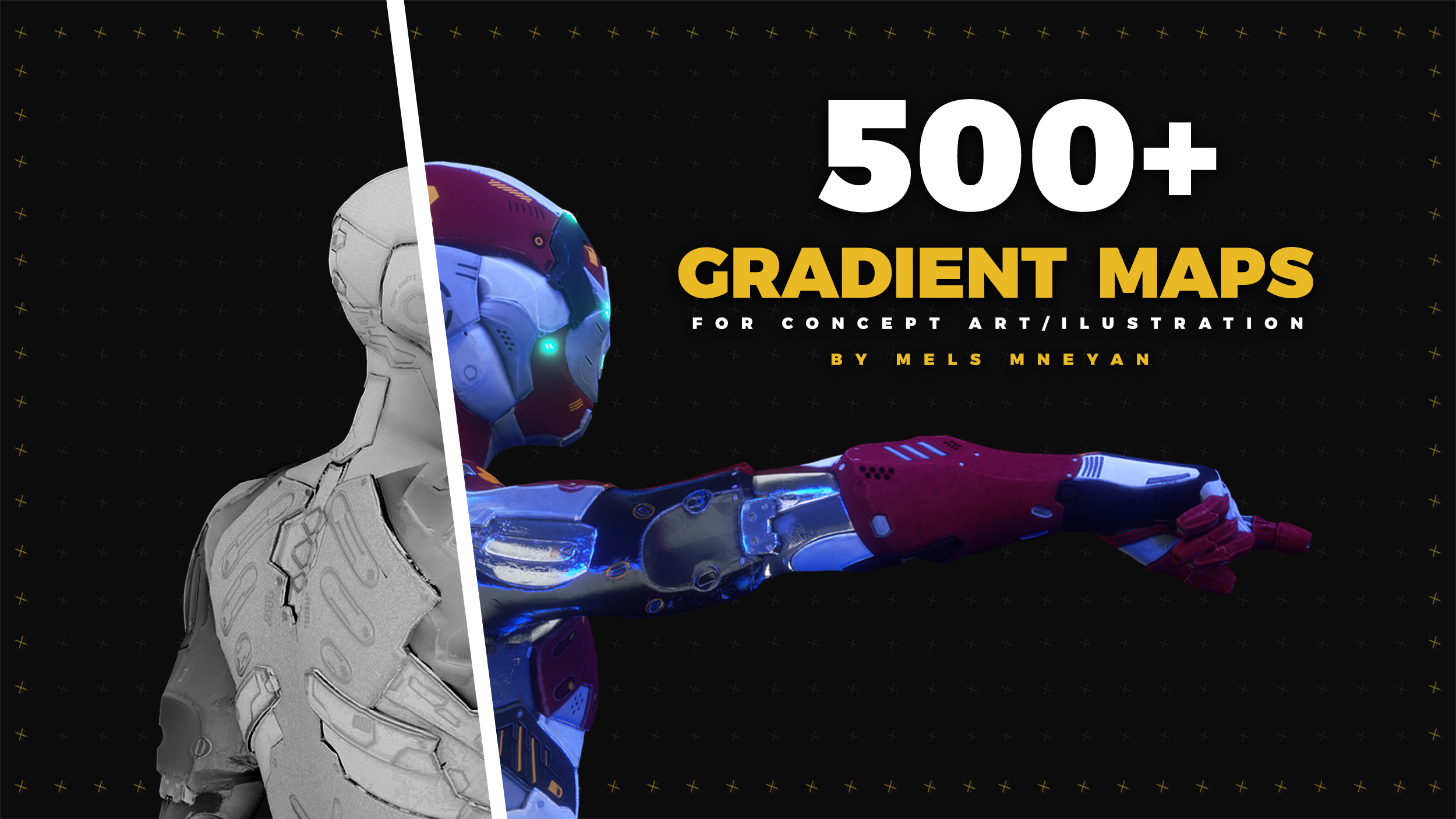 Gradient Maps and Hologram decals/brushes/alphas